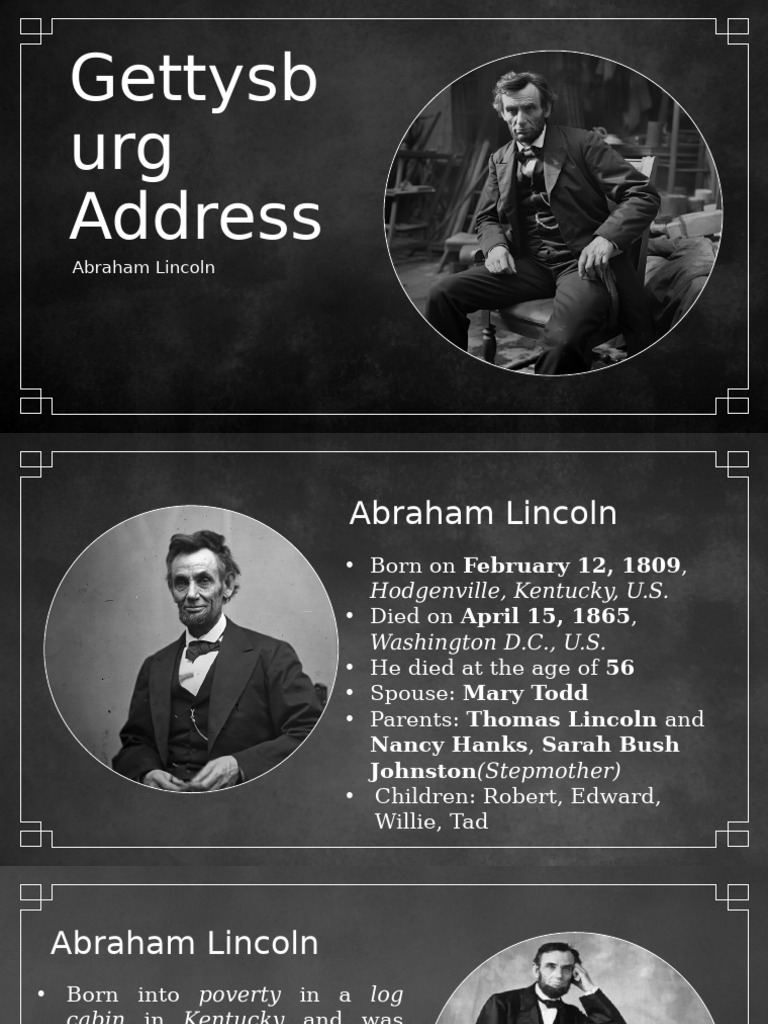Abraham Lincoln's Gettysburg Address | PDF | Abraham Lincoln | American ...