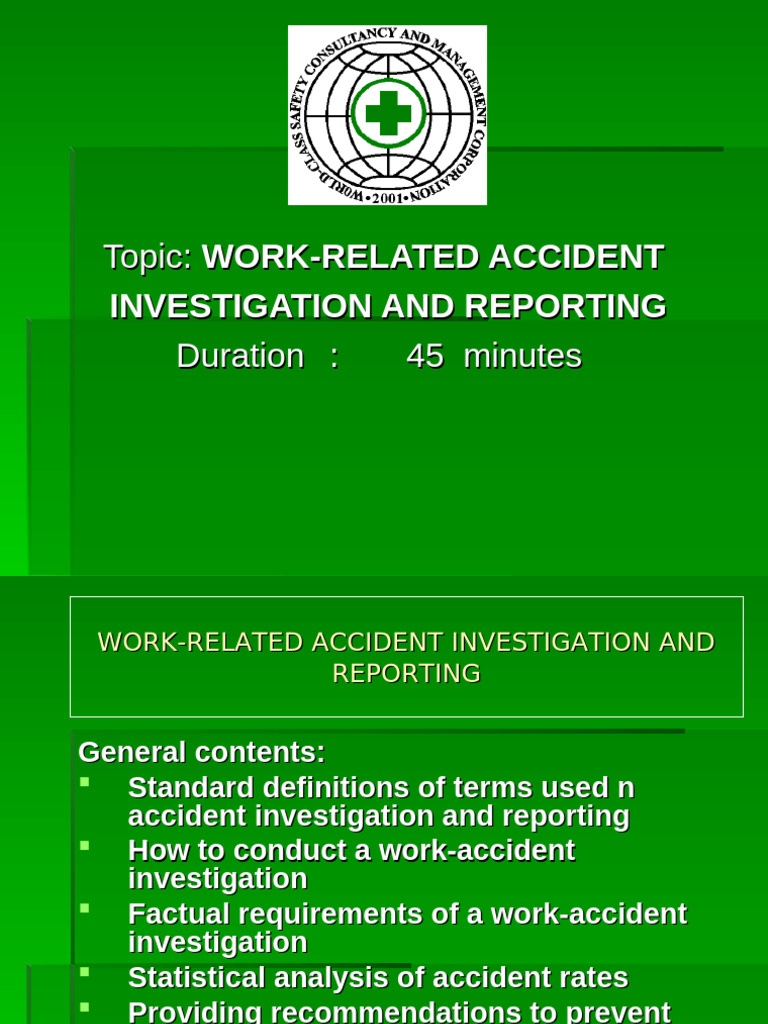 Accident Investigation | PDF | Witness | Specification (Technical Standard)