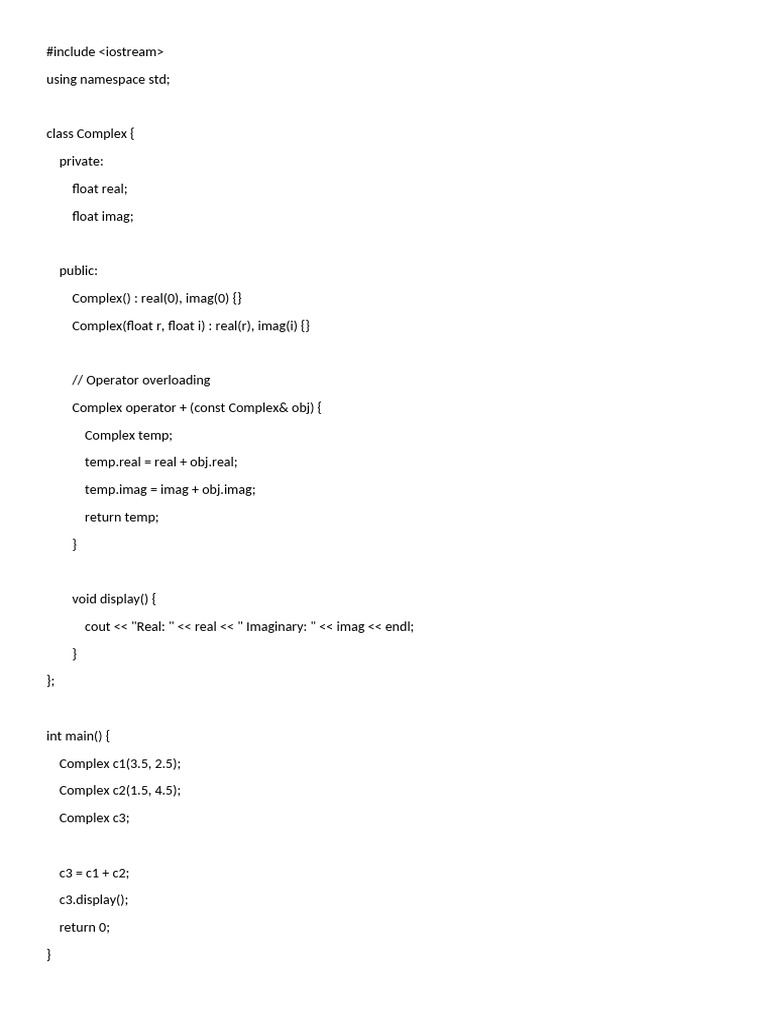 C++ Operator Overloading and Inheritance | PDF