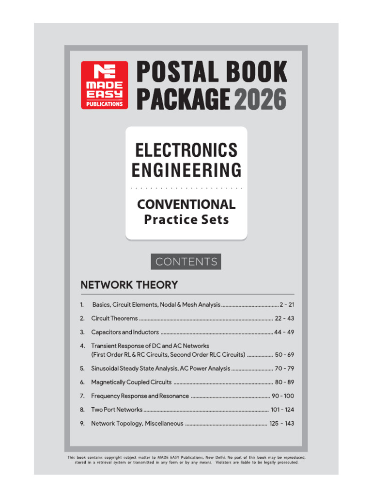 Network Theory EC Conv 2026 | PDF