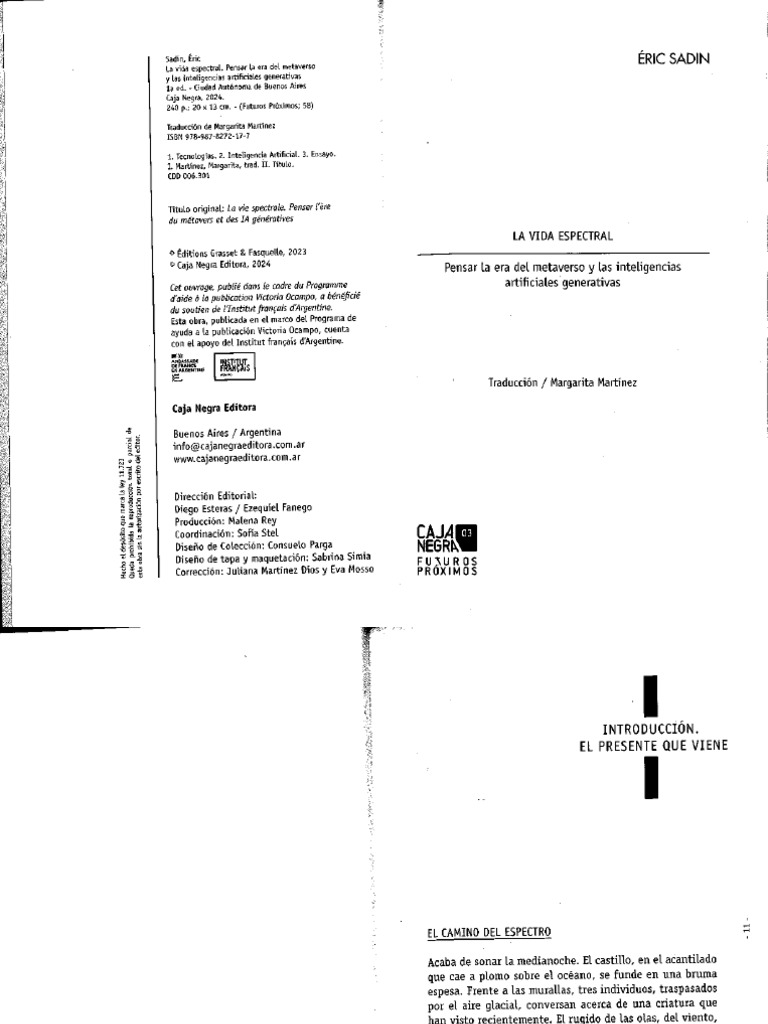 BibliografÃ A 5 - Sadin (2023) Introduccion | PDF