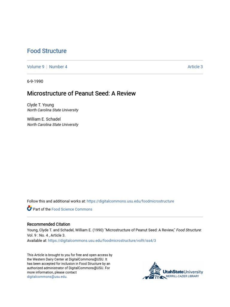 Peanut Seed Microstructure Review | PDF | Seed | Tissue (Biology)