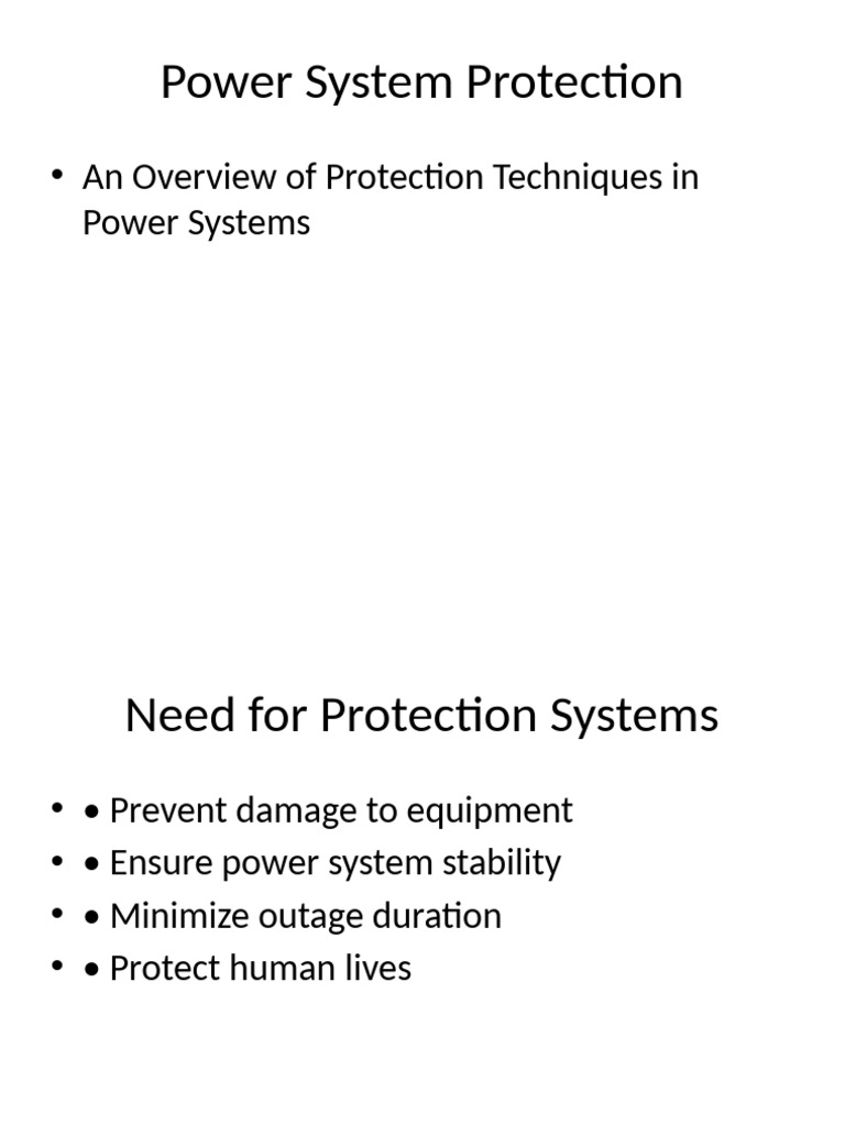 Power System Protection Pdf
