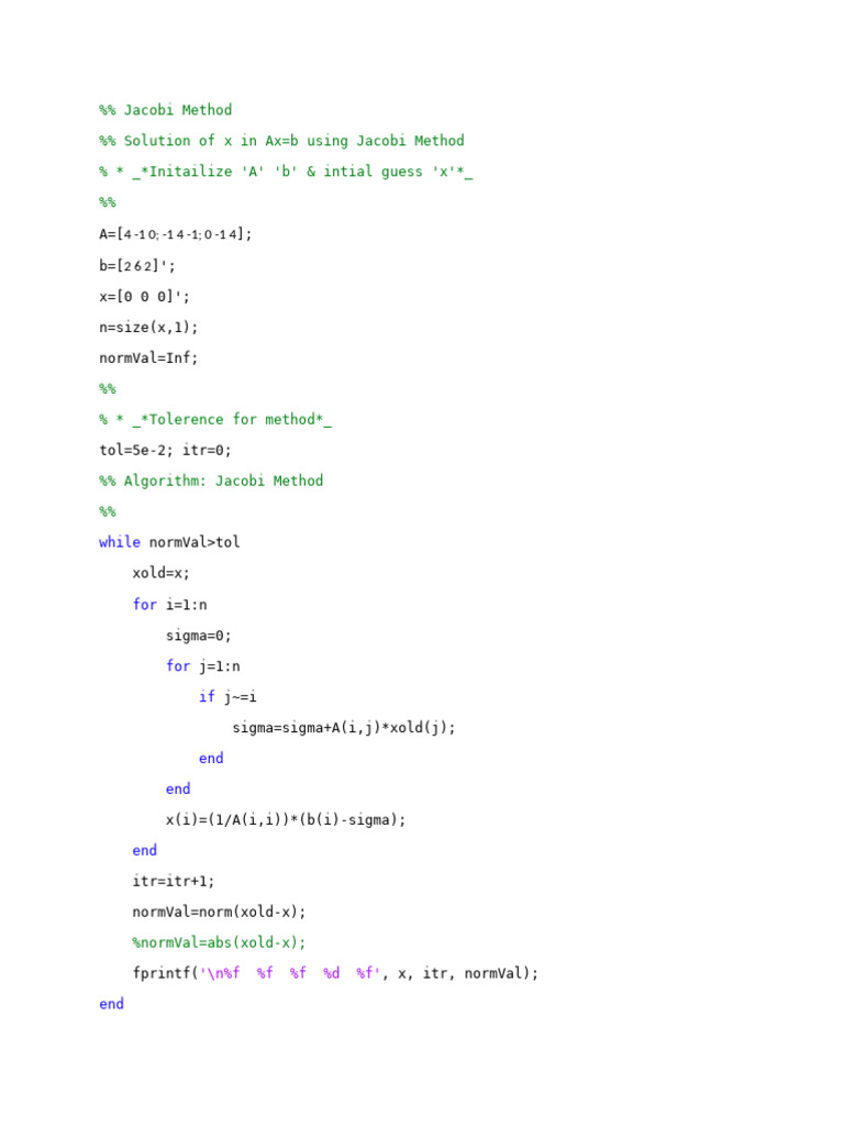 Jacobi Method-WPS Office | PDF