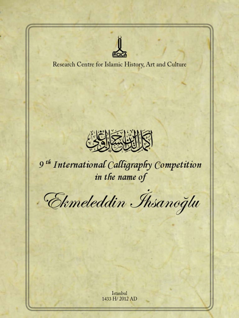 9th Calligraphy Competition | PDF | Calligraphy | Writing
