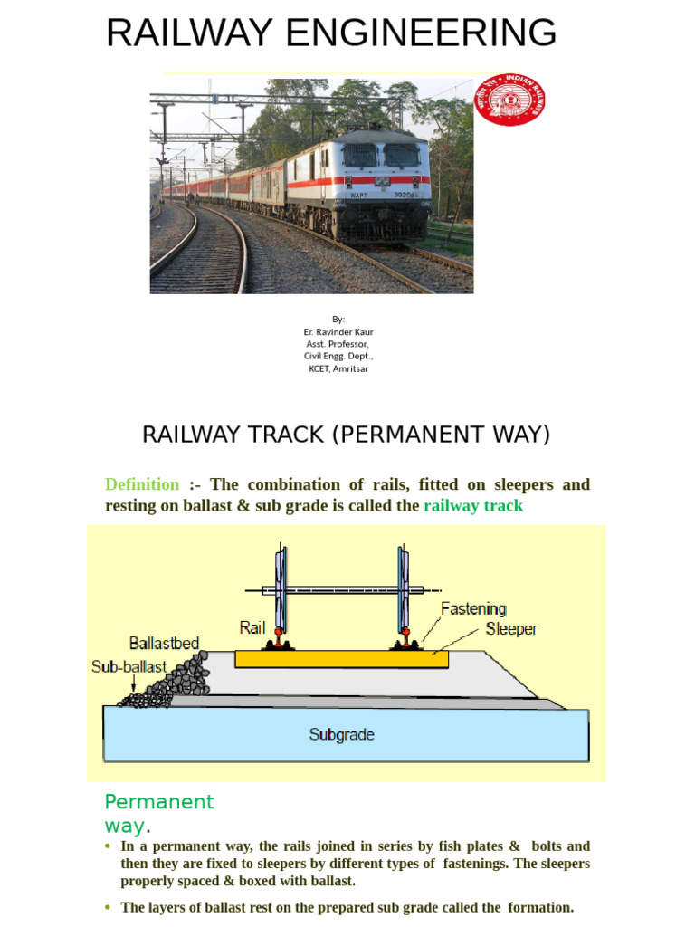 Railway Engineering | PDF | Track Gauge | Rail Transport