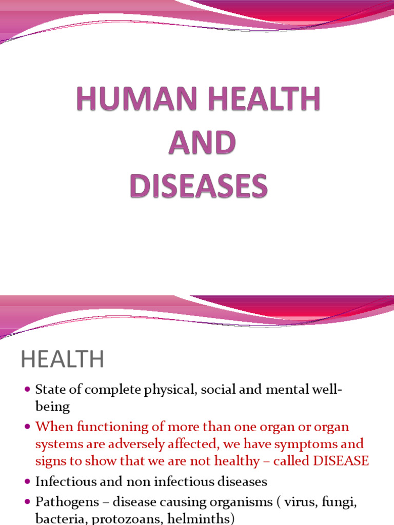 Human Health and Diseases | PDF | Immune System | Recreational Drug Use