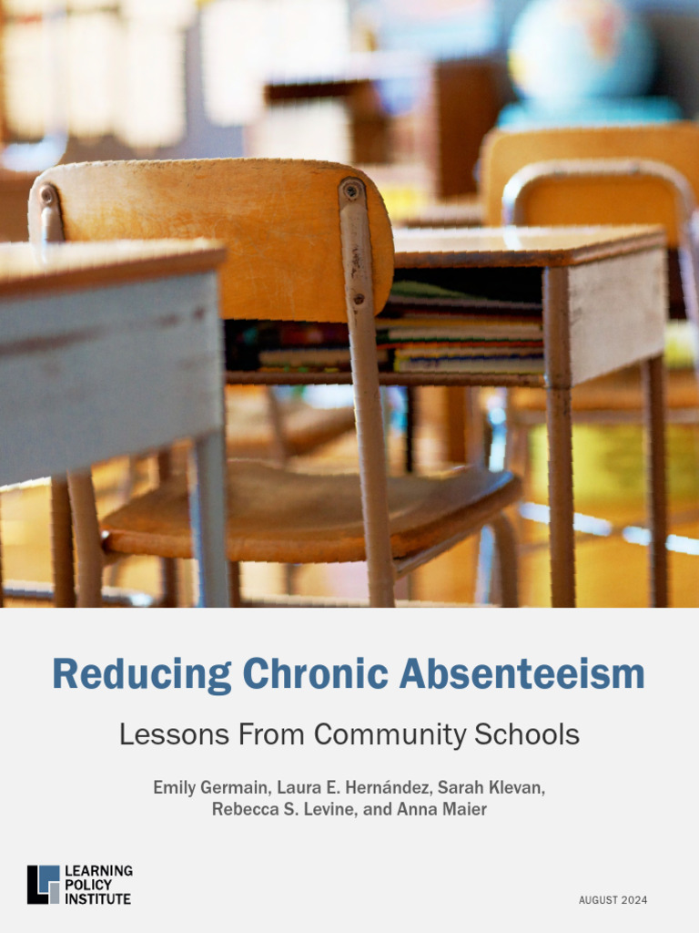 Reducing Chronic Absenteeism - Report | PDF | Community | Mental Health