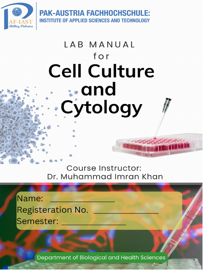 Cell Culture and Cytology Lab Overview | PDF | Histopathology | Cell ...