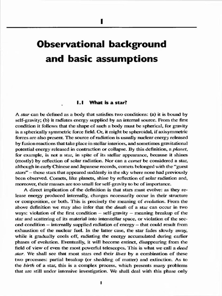 Observational Background 1 | PDF