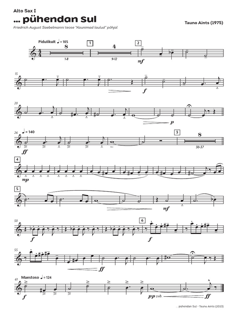 009 Alto Sax I | PDF