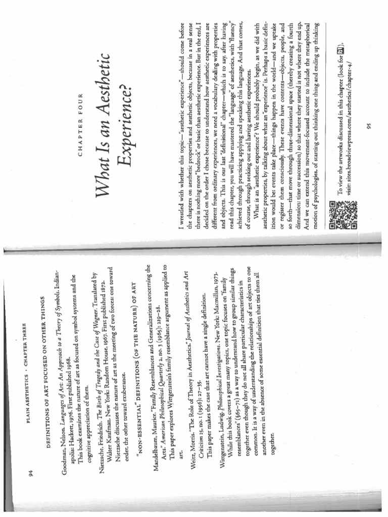 Fenner - What Is An Aesthetic Experience | PDF