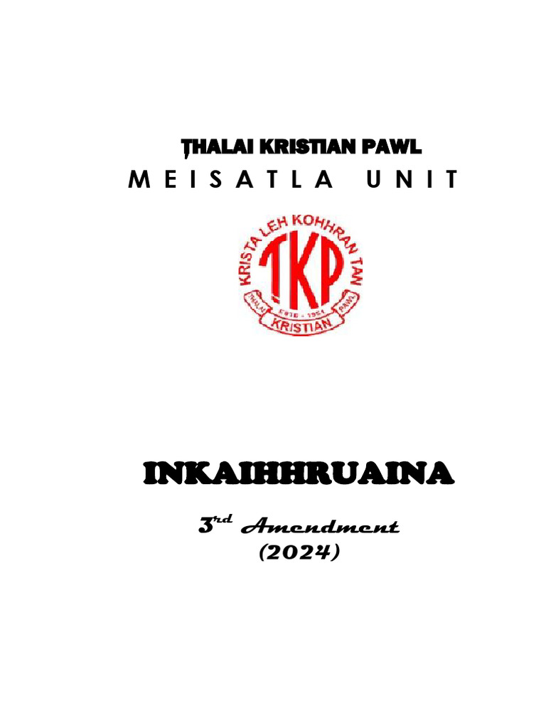 TKP Meisatla Unit Inkaihhruaina 2024 | PDF