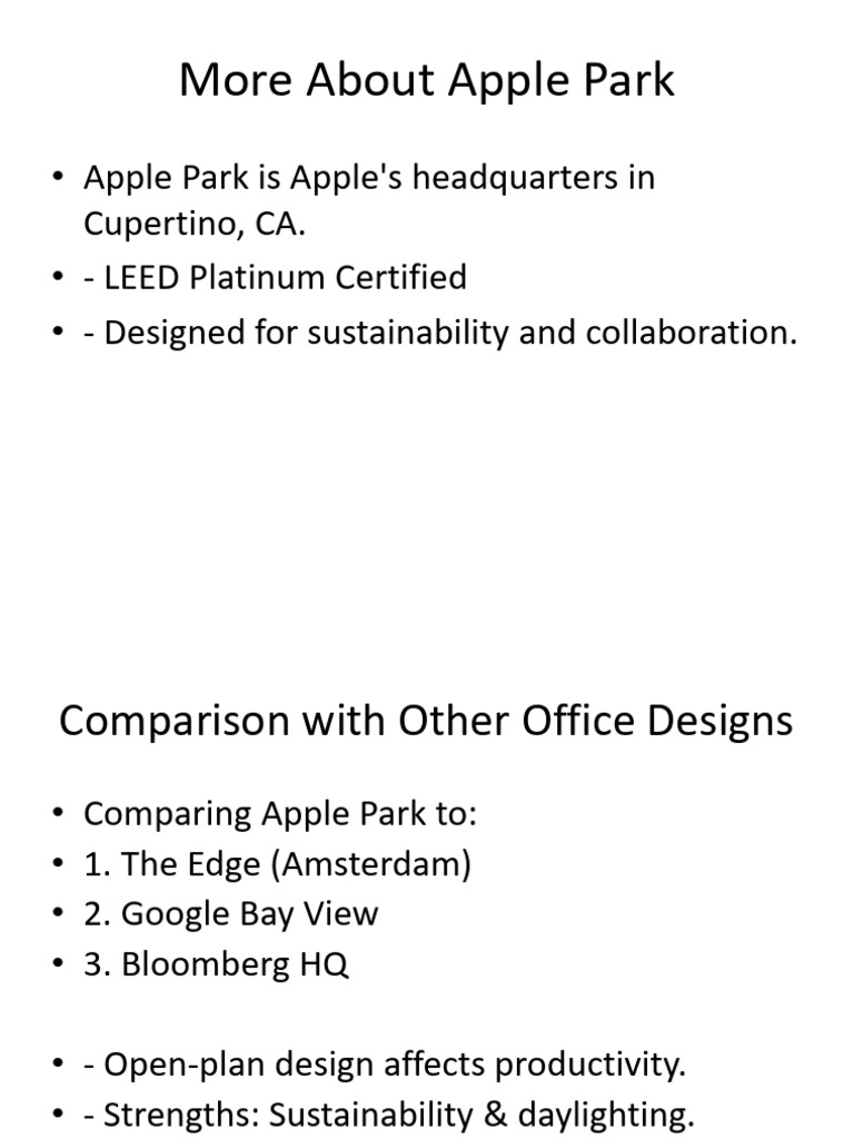 More About Apple Park | PDF