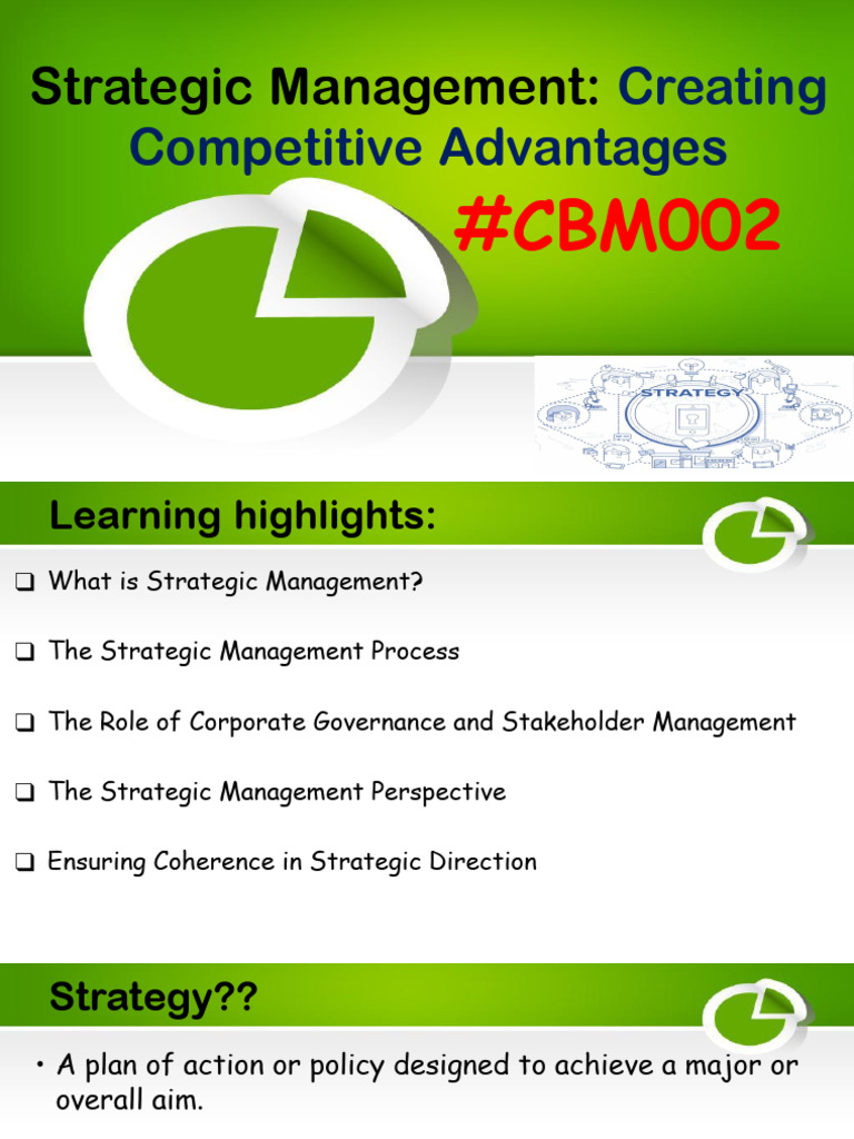 Strategic Management For Creating Competitive Advantages (Overview) | PDF | Strategic Management ...