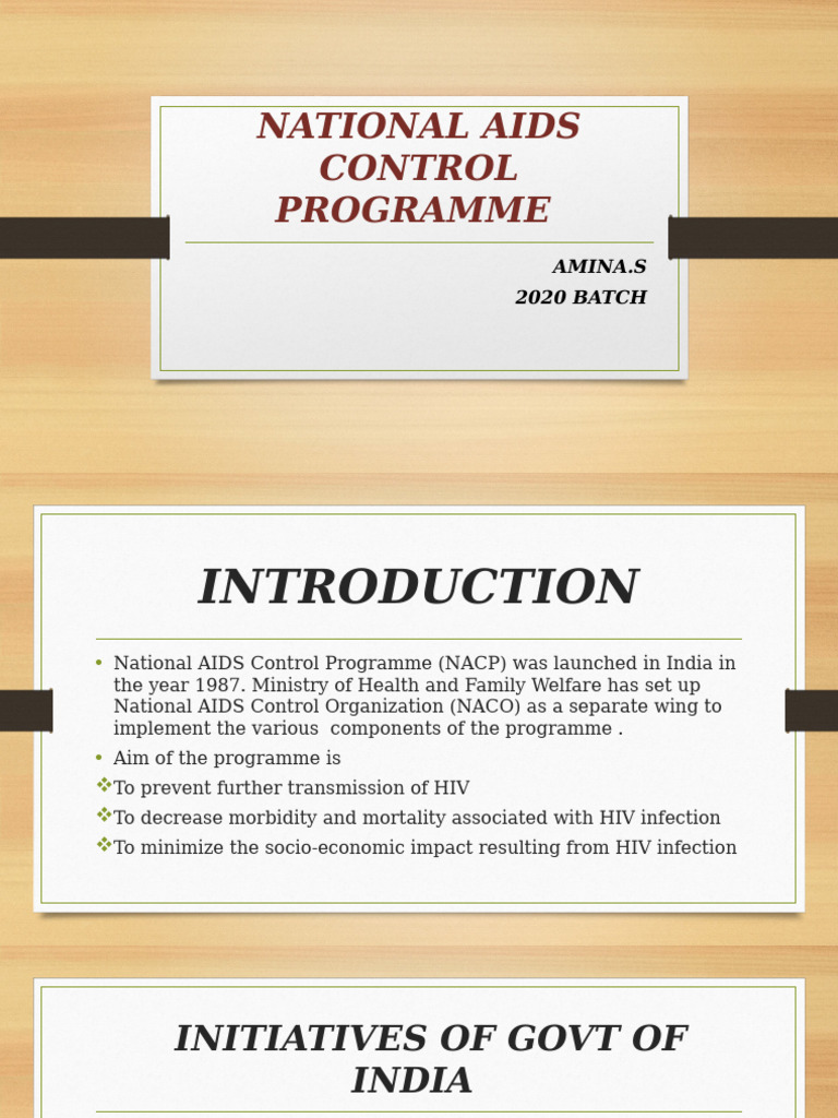 National Aids Control Programme | PDF | Sexually Transmitted Infection ...