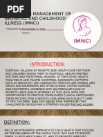 IMNCI Powerpoint | PDF | Infants | Child Mortality