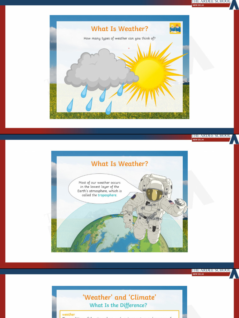 Presentation On Weather and Climate Year 8 | PDF