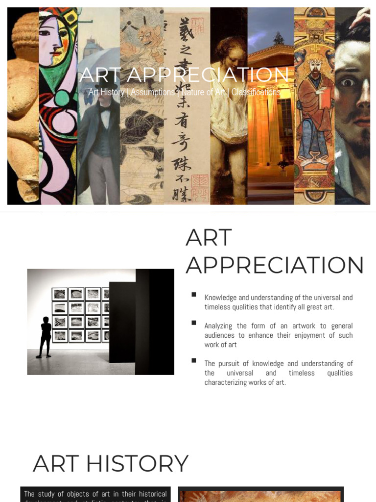 1-History, Assumption, Nature of Art and Classifications | PDF ...