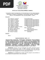 Barangay Disaster Risk Reduction & Management (BDRRM) Plan 2025 | PDF ...