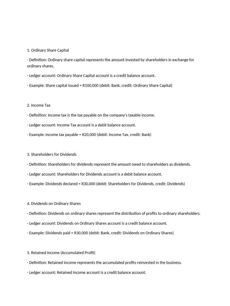 Accounting Grade 12 Notes | PDF