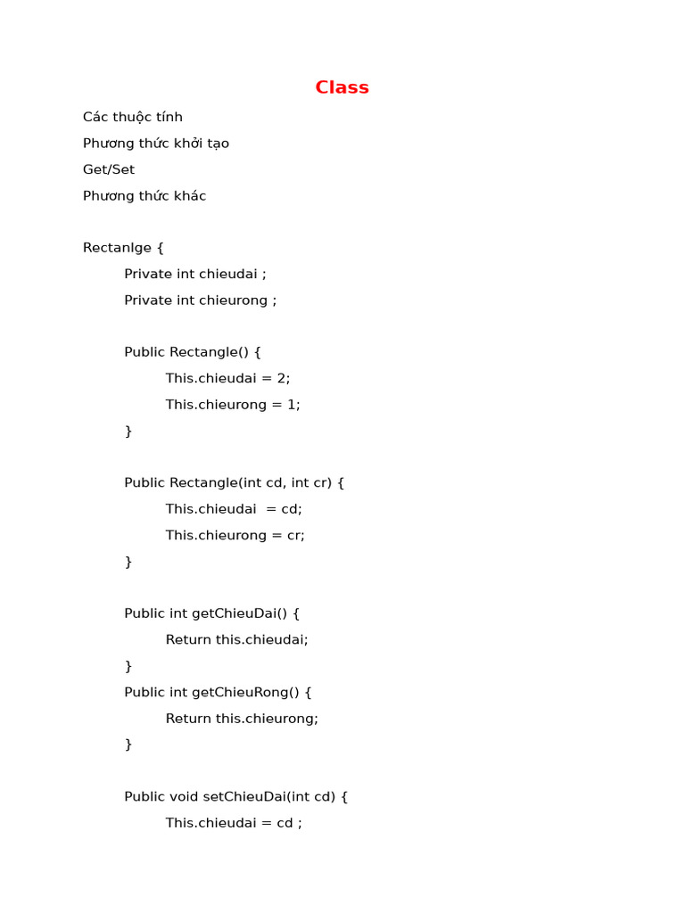 Class Object | PDF