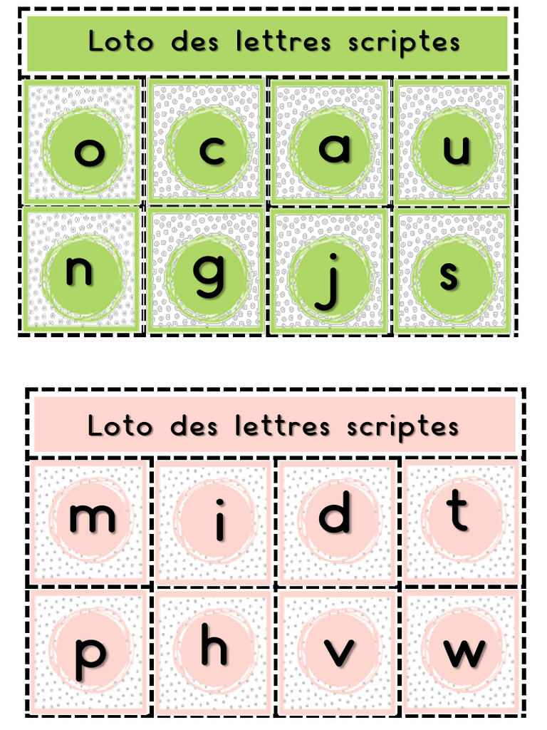 Loto Lettres Scriptes Ms 1 - p8bfj353rf | PDF