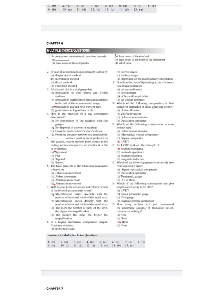 Metrology Test 1 | PDF