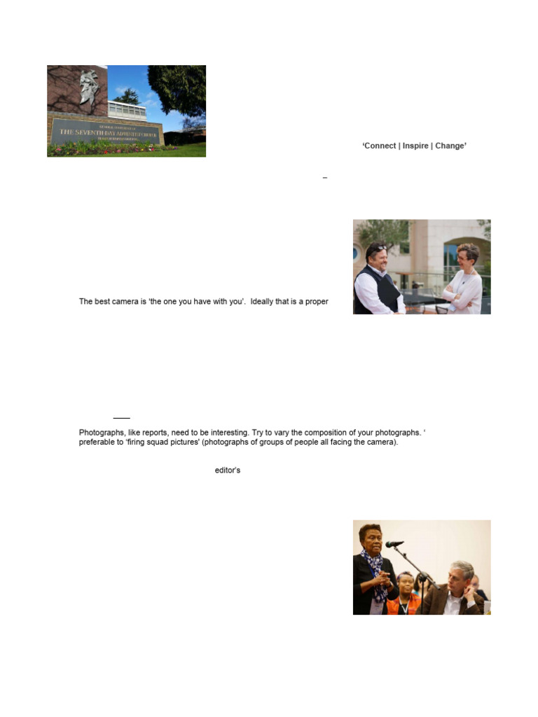 Guidelines For tedNEWS Reporting and Photography | PDF | Photograph ...