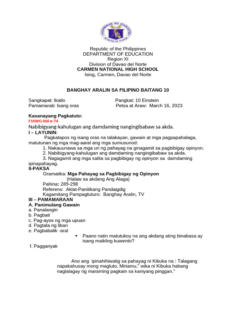 2nd COT 2022 2023 MARCH (Charity) | PDF