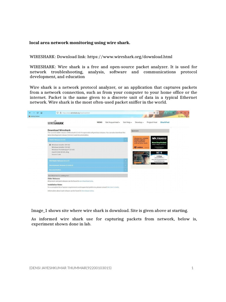 Premium_local area network monitoring using wire shark. | PDF ...