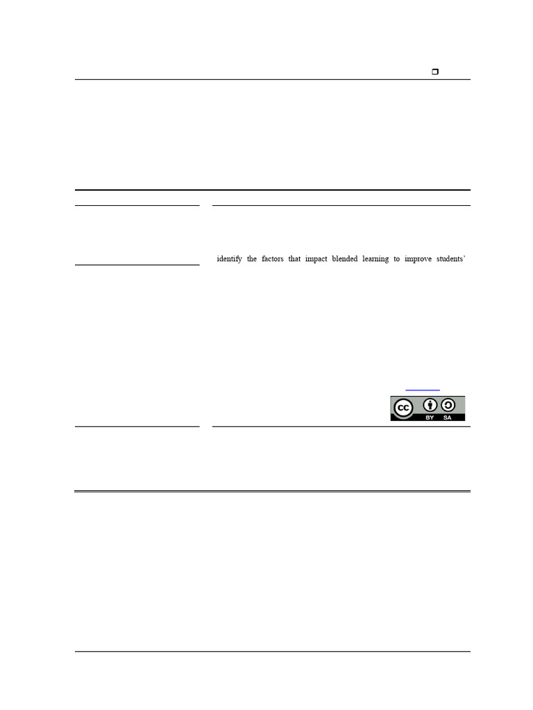 The Impact of Active Learning and Learning Style On Blended Learning: Insights From Higher ...