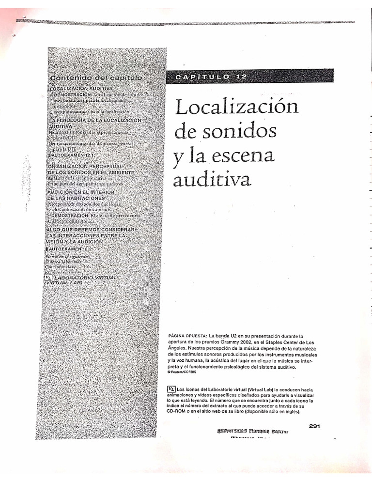 Localización de Sonidos y La Escena Auditiva | PDF
