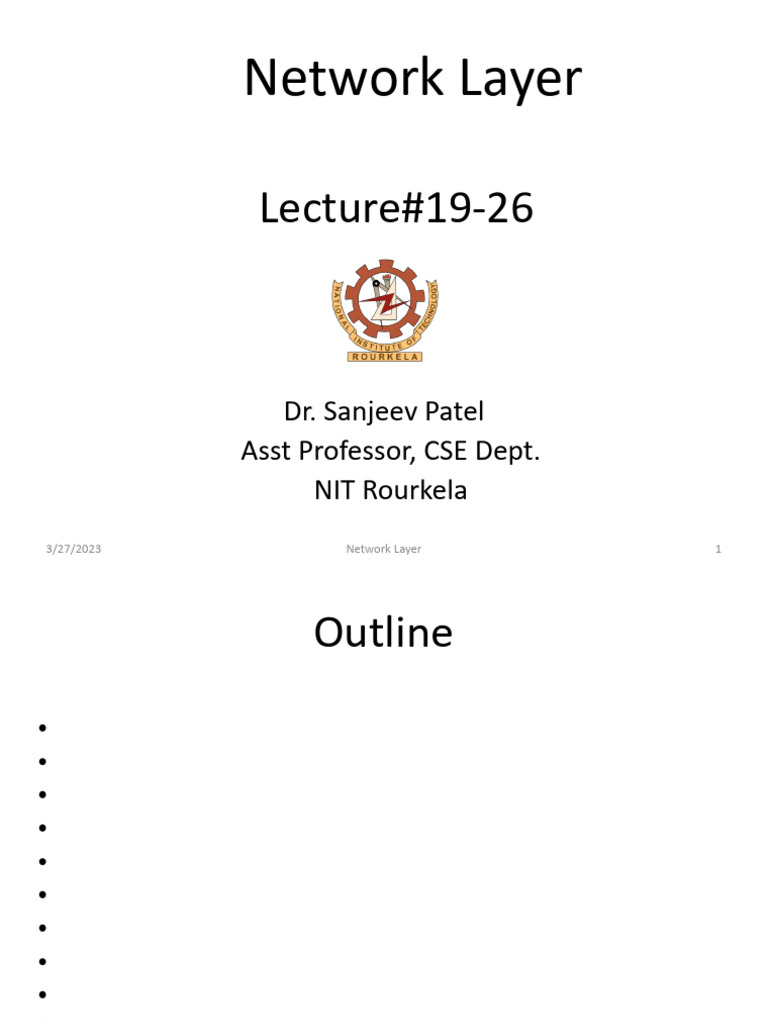 Lecture#19-26 Network Layer | PDF | Internet Protocols | I Pv6