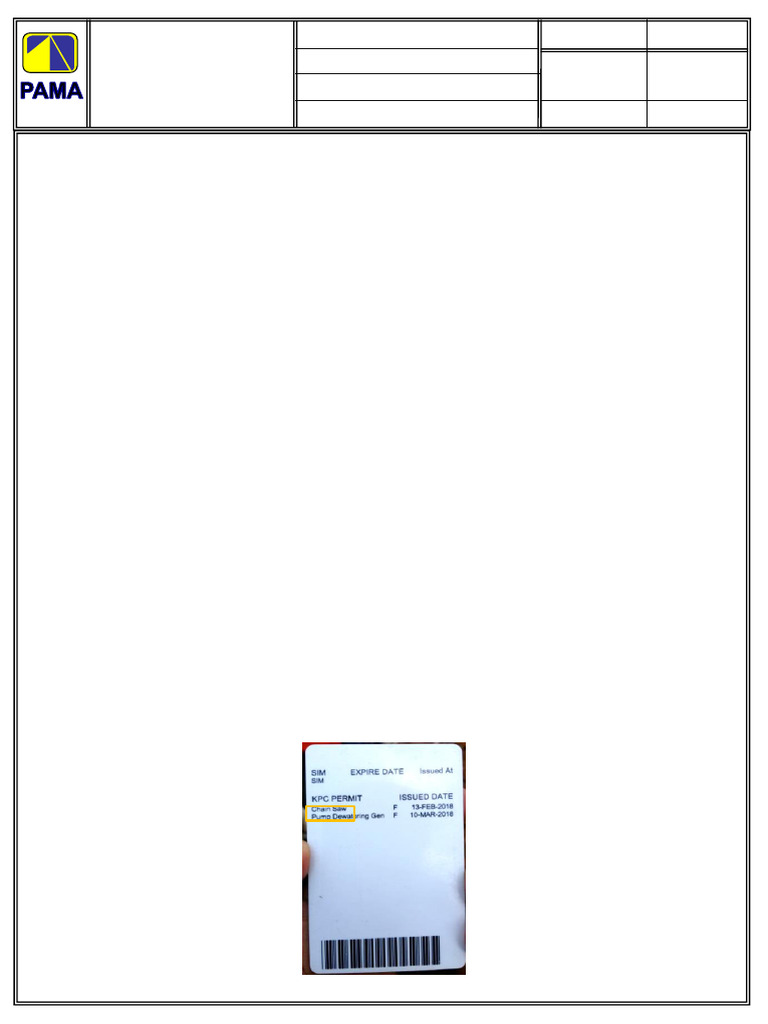 STD Pemotongan Pipa HDPE Menggunakan Chainsaw | PDF