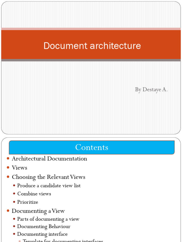 Documenting Architecture- | PDF | Software Architecture | System