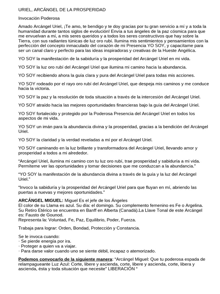 URIEL | PDF | Amor | Arcángel