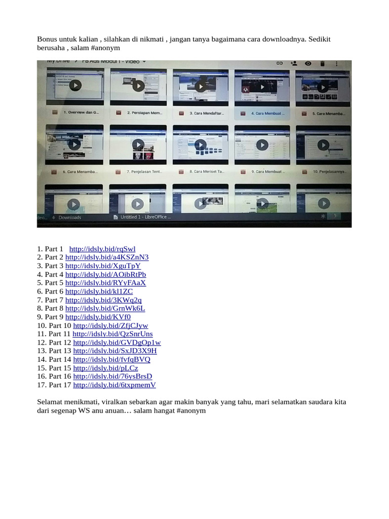 Fbads Modul 1 19 - Video | PDF