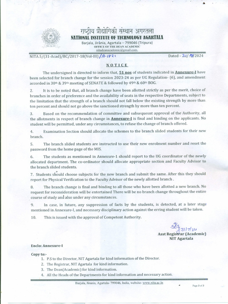 Notice BranchSliding Aug2024 | PDF