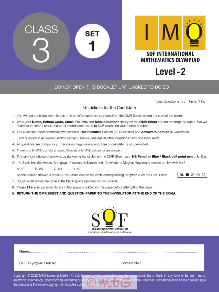 Osds Imo 03 L2 2022 | PDF | Mathematics | Numbers
