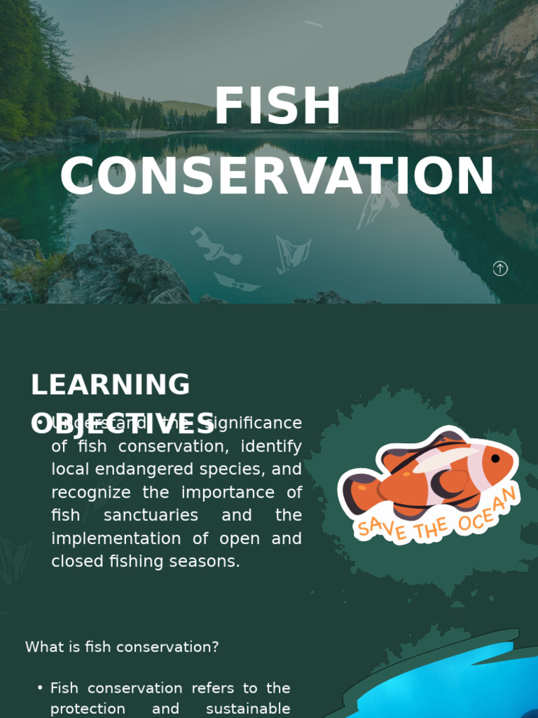 Fish Conservation: Importance & Practices | PDF | Conservation Biology ...