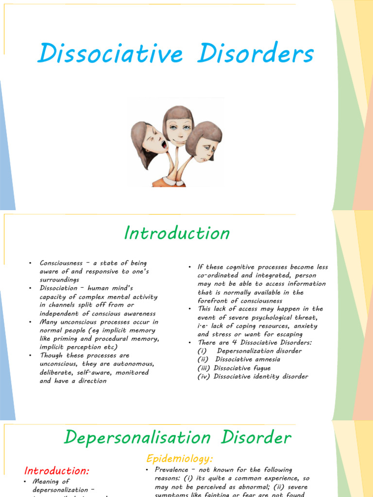 Dissociative Disorders (2) | PDF | Dissociation (Psychology) | Mental ...