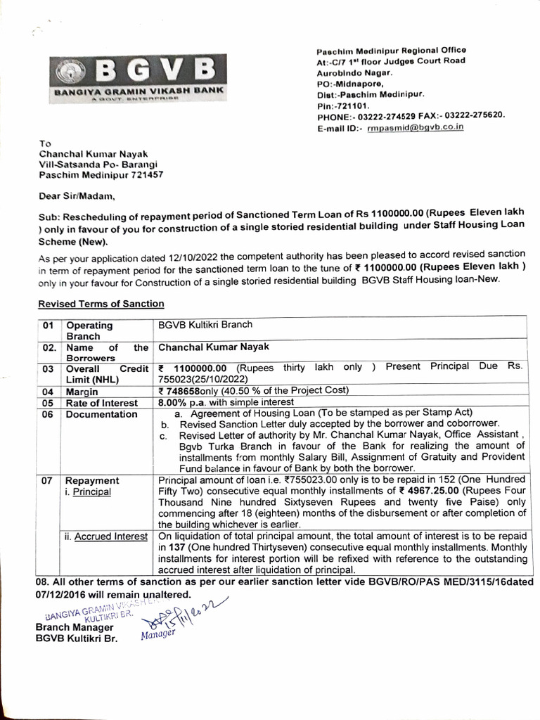 HBL Loan Rescheduling Copy | PDF | Loans | Interest