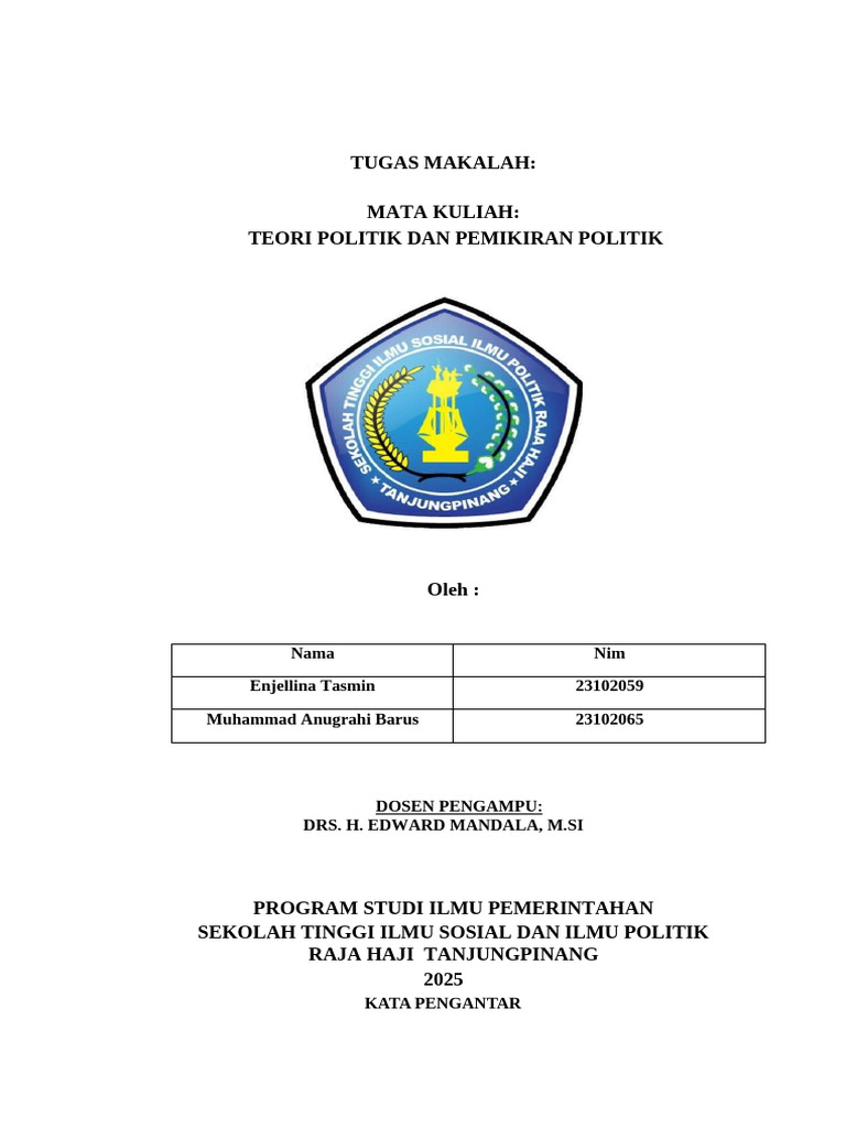 Teori Politik: Konsep dan Perannya | PDF