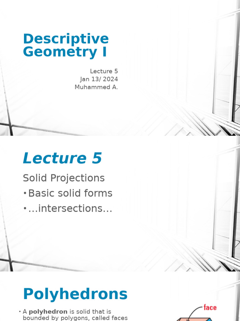 Solid Geometry: Polyhedra and Prisms | PDF | Euclidean Geometry ...