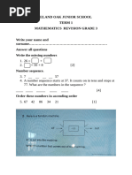 Grade 3 Cambridge Math Past Paper | PDF