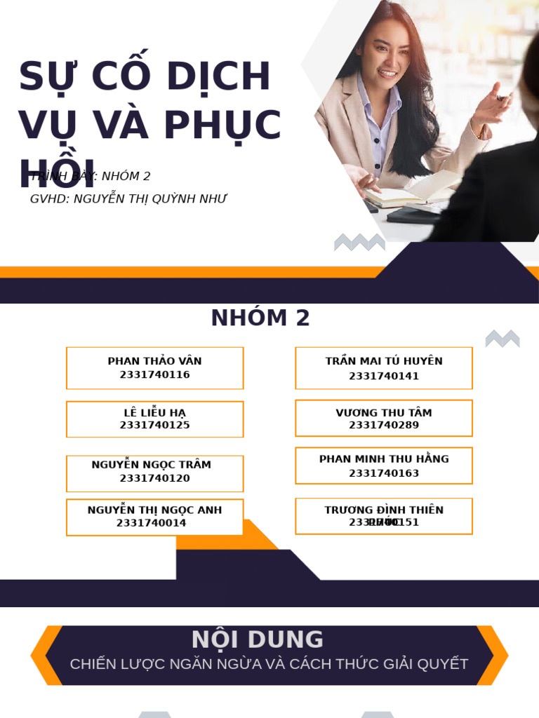 Sự Cố Dịch Vụ Và Phục Hồi-nhom2 | PDF