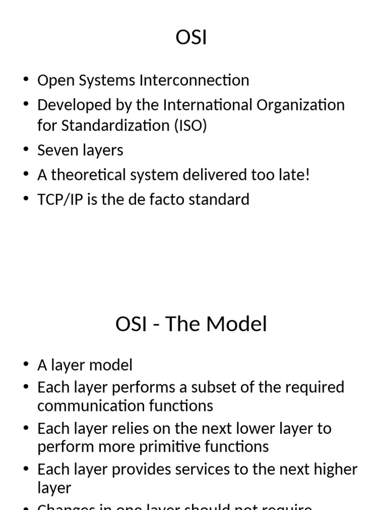 OSI vs. TCP/IP Protocol Models Explained | PDF
