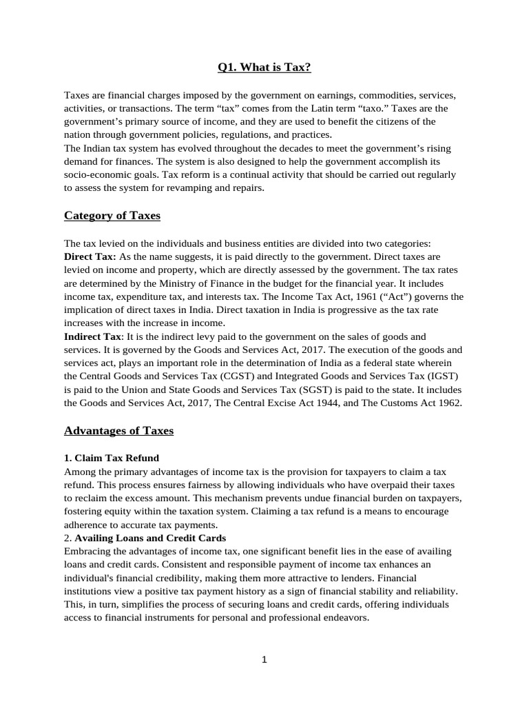 Understanding Tax Types and Benefits | PDF | Taxes | Capital Gain