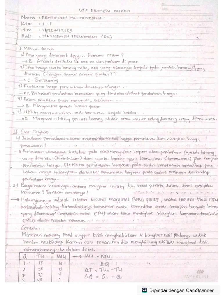 Melisa (Uts Ekonomi Mikro) | PDF